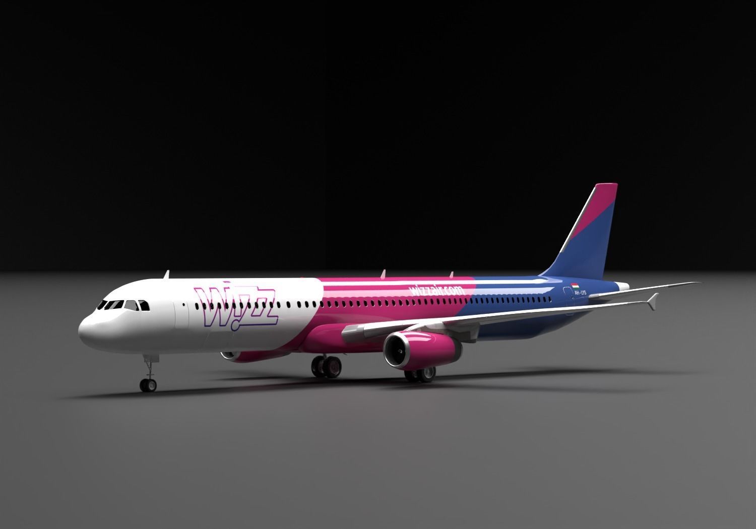 Airbus A321 WizzAir Livery 3D model | CGTrader