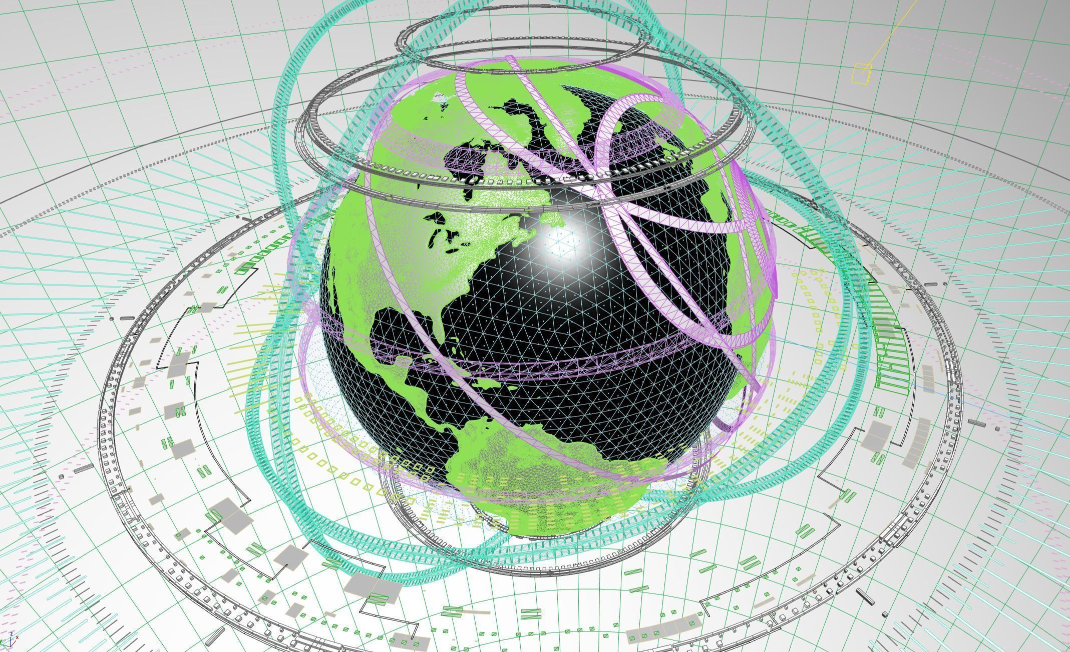 Globe 3D animation set 3D model animated | CGTrader