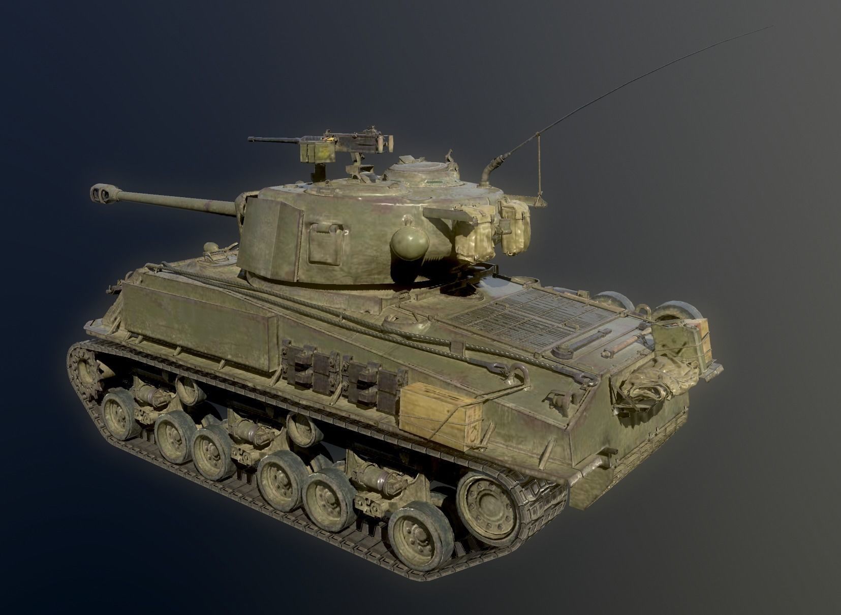 America M4 Sherman Medium Tank USA 3D model | CGTrader