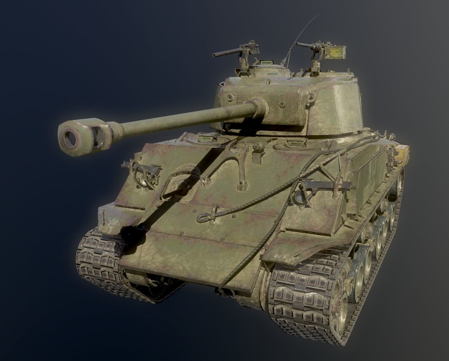 America M4 Sherman Medium Tank USA 3D model | CGTrader