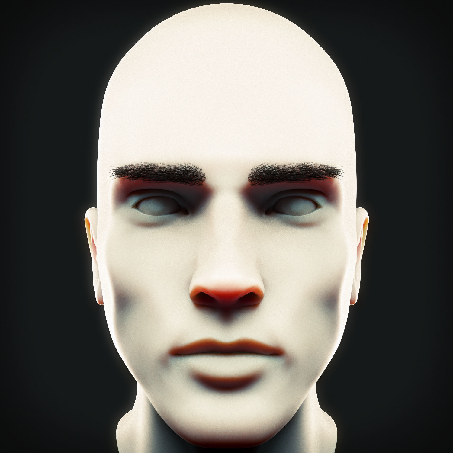 3D model Eyebrows Low Poly 4 VR / AR / low-poly | CGTrader