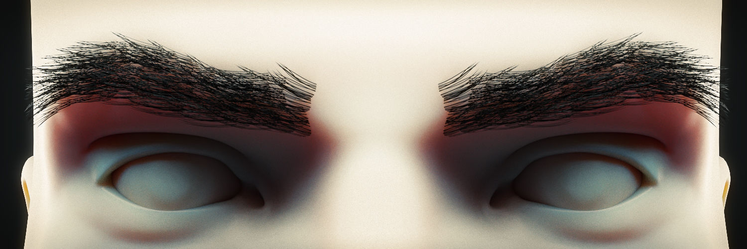 3D model Eyebrows Low Poly 5 VR / AR / low-poly | CGTrader