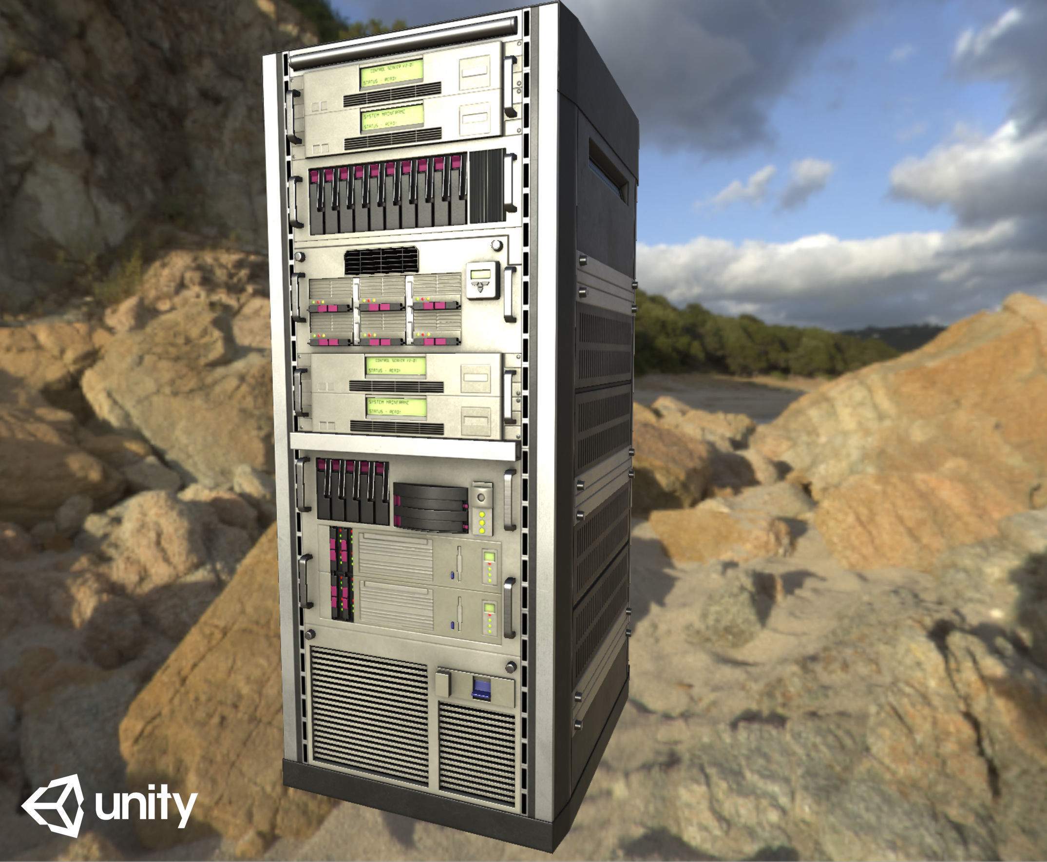 3D model Mainframe VR / AR / low-poly | CGTrader