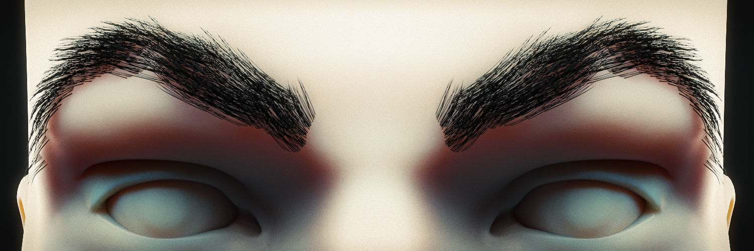 3D model Eyebrows Low Poly 11 VR / AR / low-poly | CGTrader