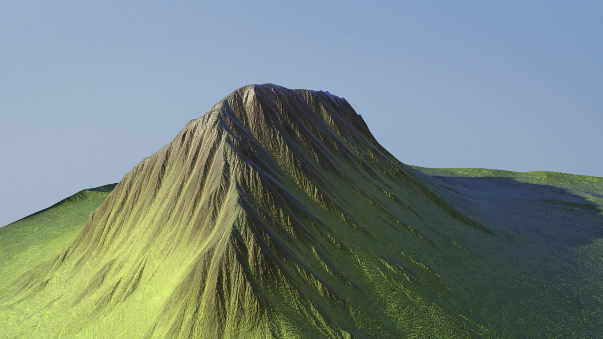 3D model Mountain Game Ready Modular Low Poly Model Rocks PBR Unity 01 ...