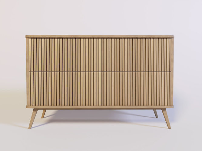 Wood Commode 3D model | CGTrader