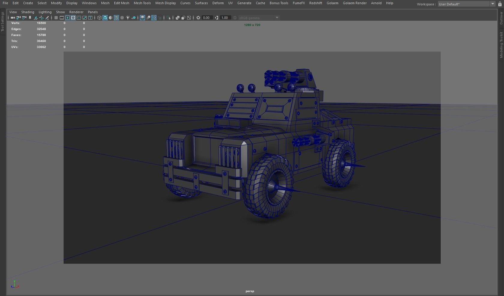3D model Post Apocalyptic Monster Rover Truck VR / AR / low-poly | CGTrader