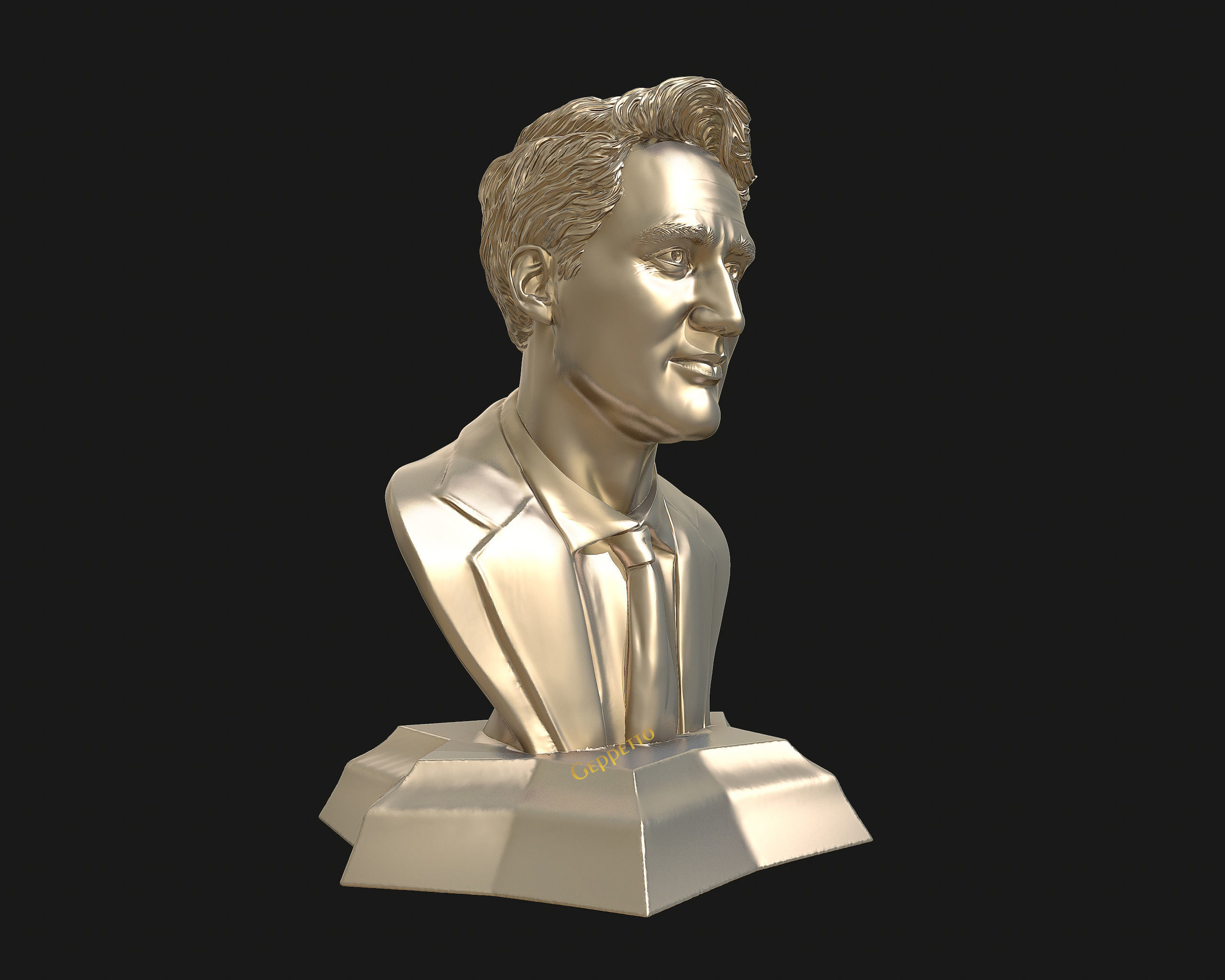 Justin Trudeau 3D portrait Ready to 3D print 3D model 3D printable ...