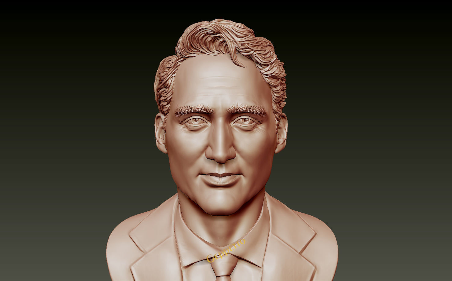 Justin Trudeau 3D portrait Ready to 3D print 3D model 3D printable ...