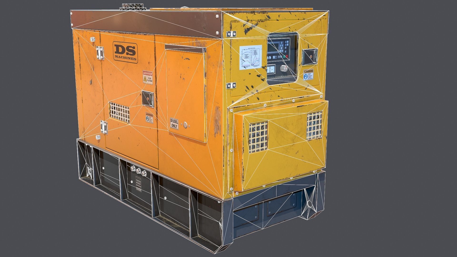3D model Industrial Power generator 2 VR / AR / low-poly | CGTrader