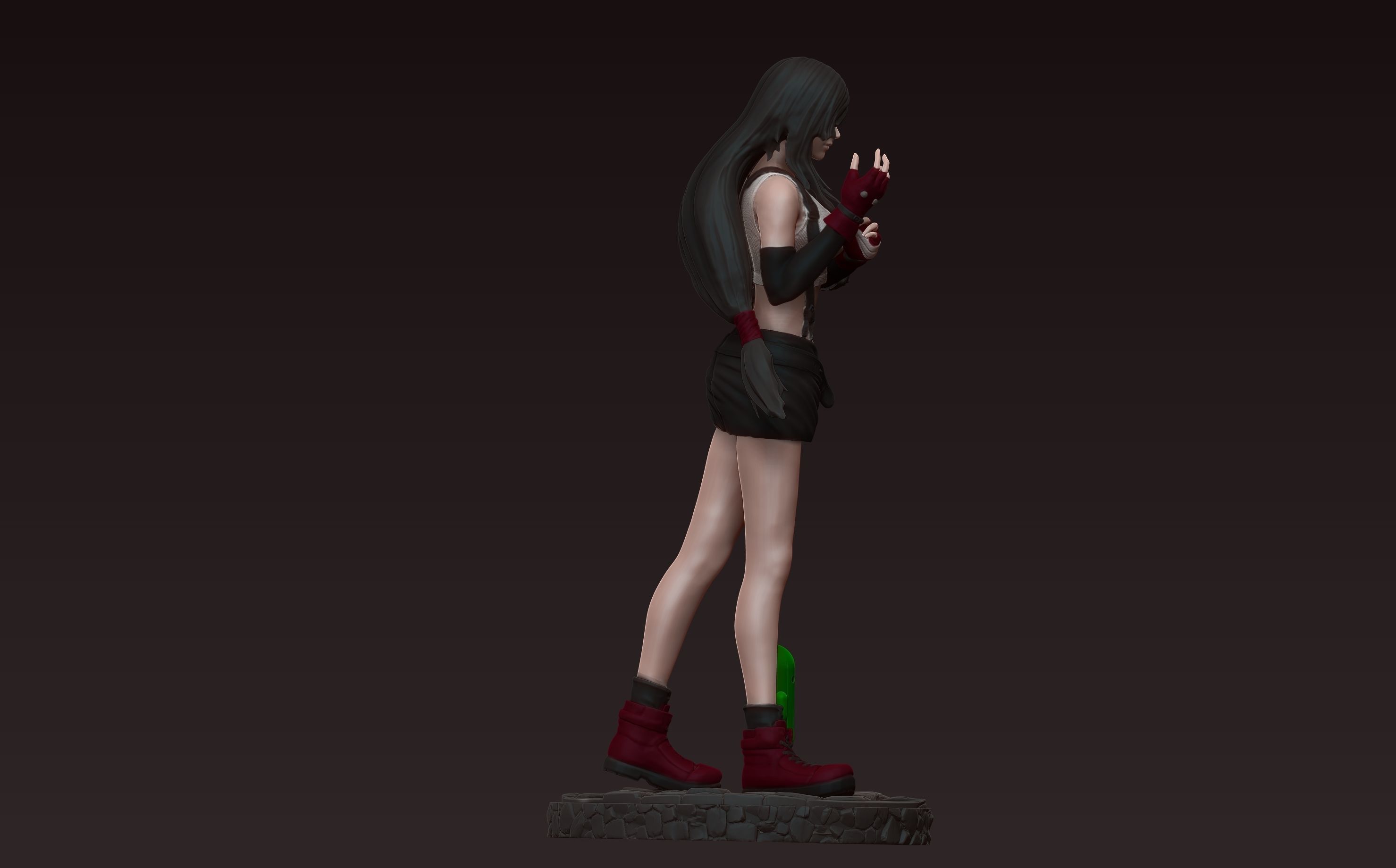 tifa lockhart - final fantasy 7 - 3d print figurine statue 3D model 3D ...