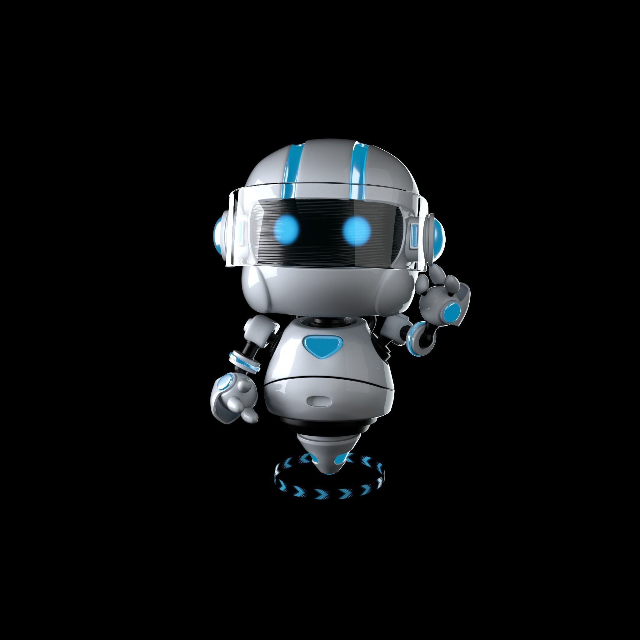 3D model cute robot VR / AR / low-poly rigged | CGTrader