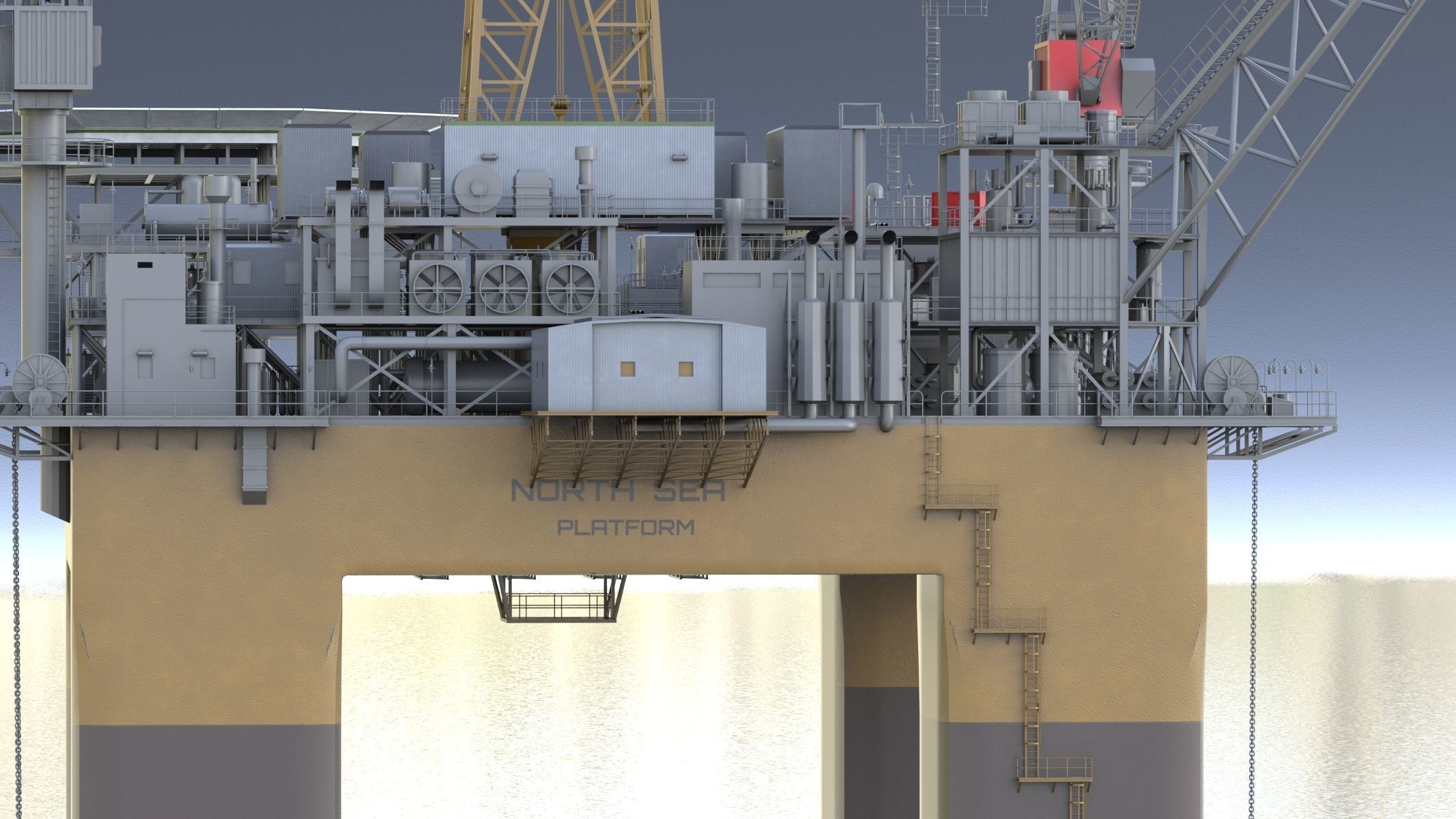 Oil Rig Platform 3D model | CGTrader