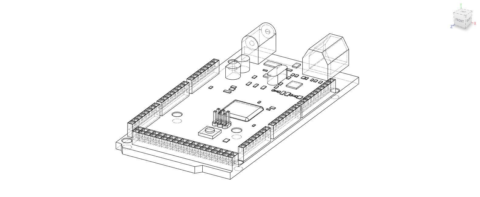 3D model Arduino Mega 2560 VR / AR / low-poly | CGTrader