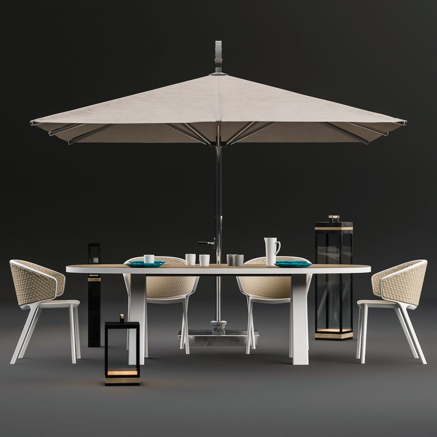 Ethimo set 3D model | CGTrader