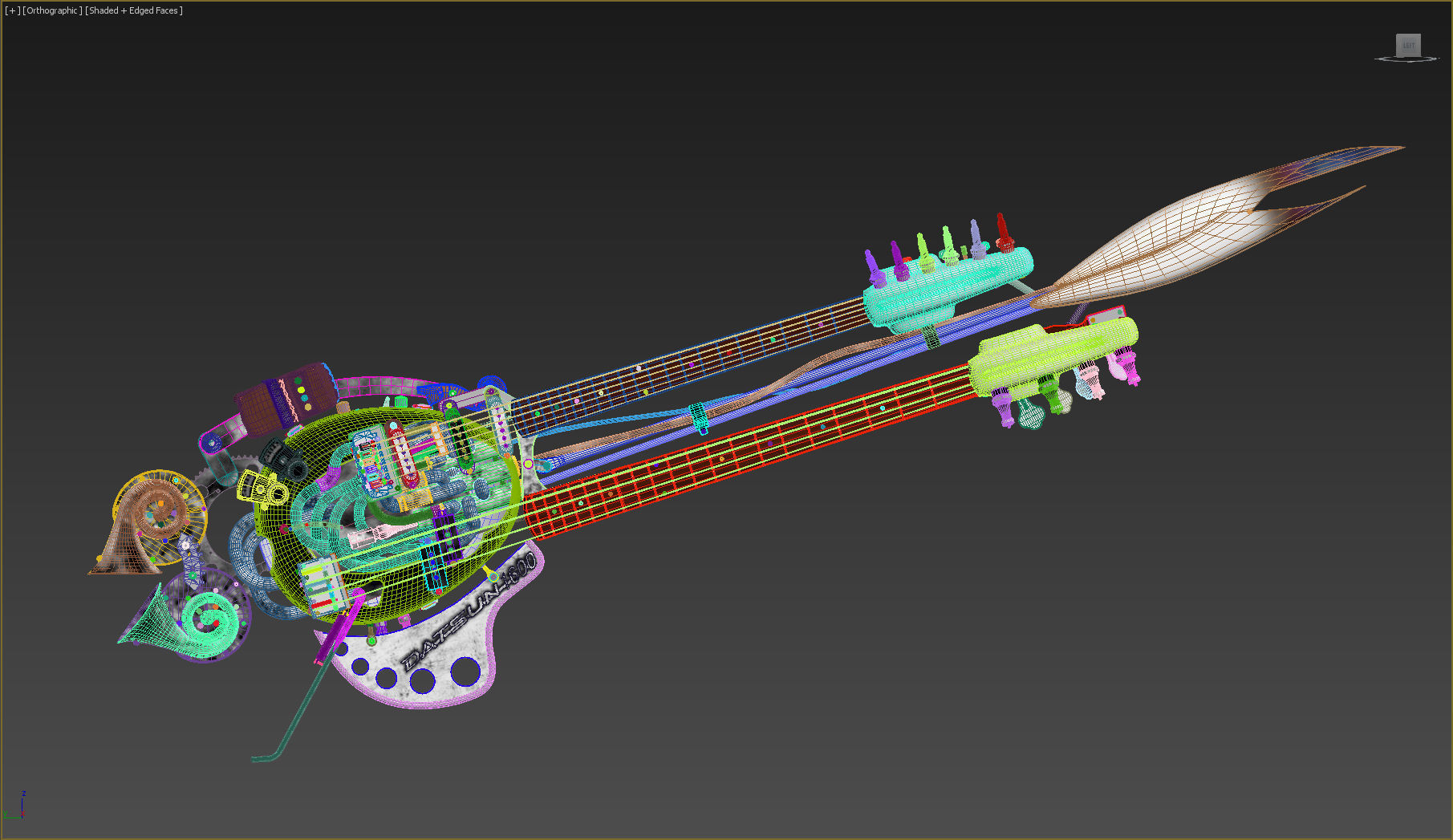 The Doof Warrior Guitar 3D model | CGTrader