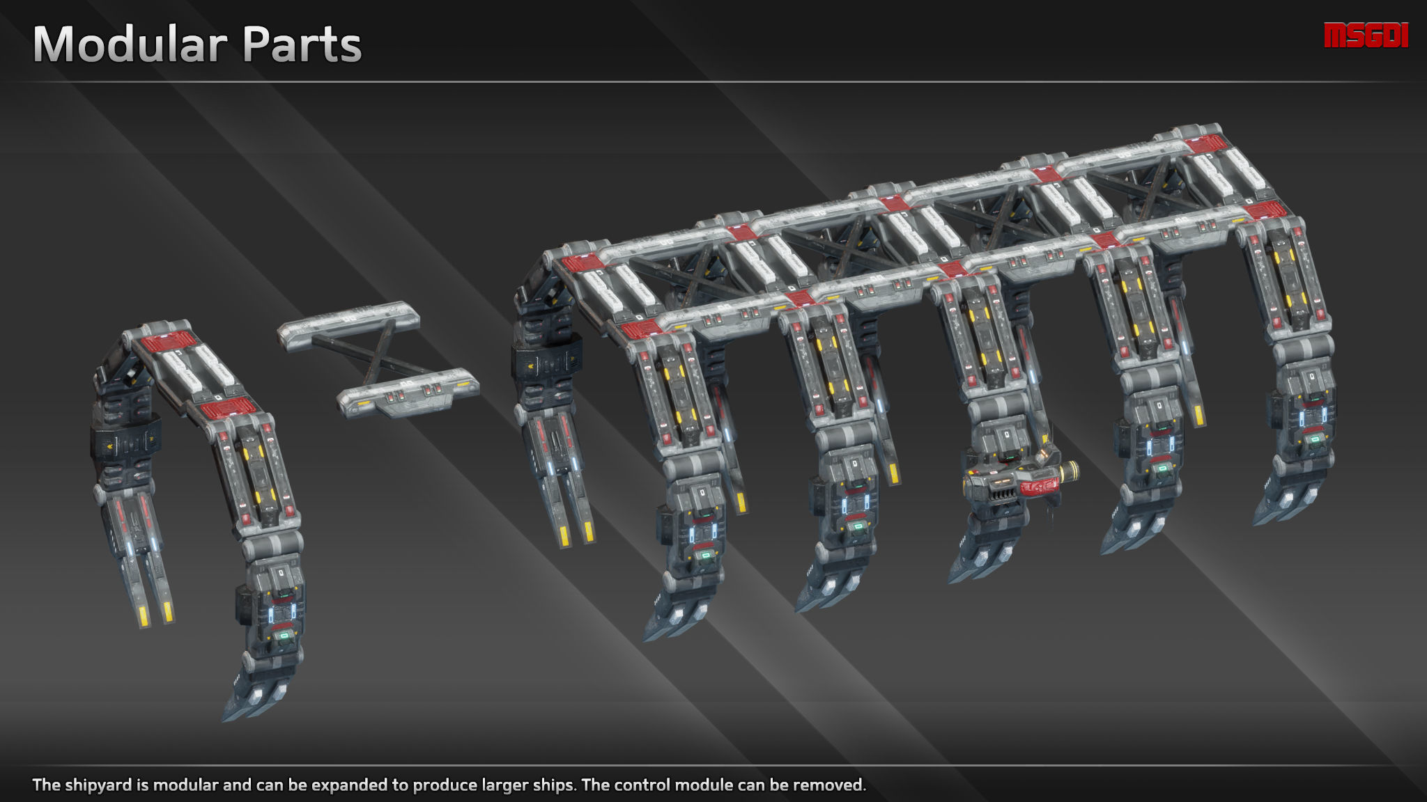 Spaceship Shipyard Collection | CGTrader