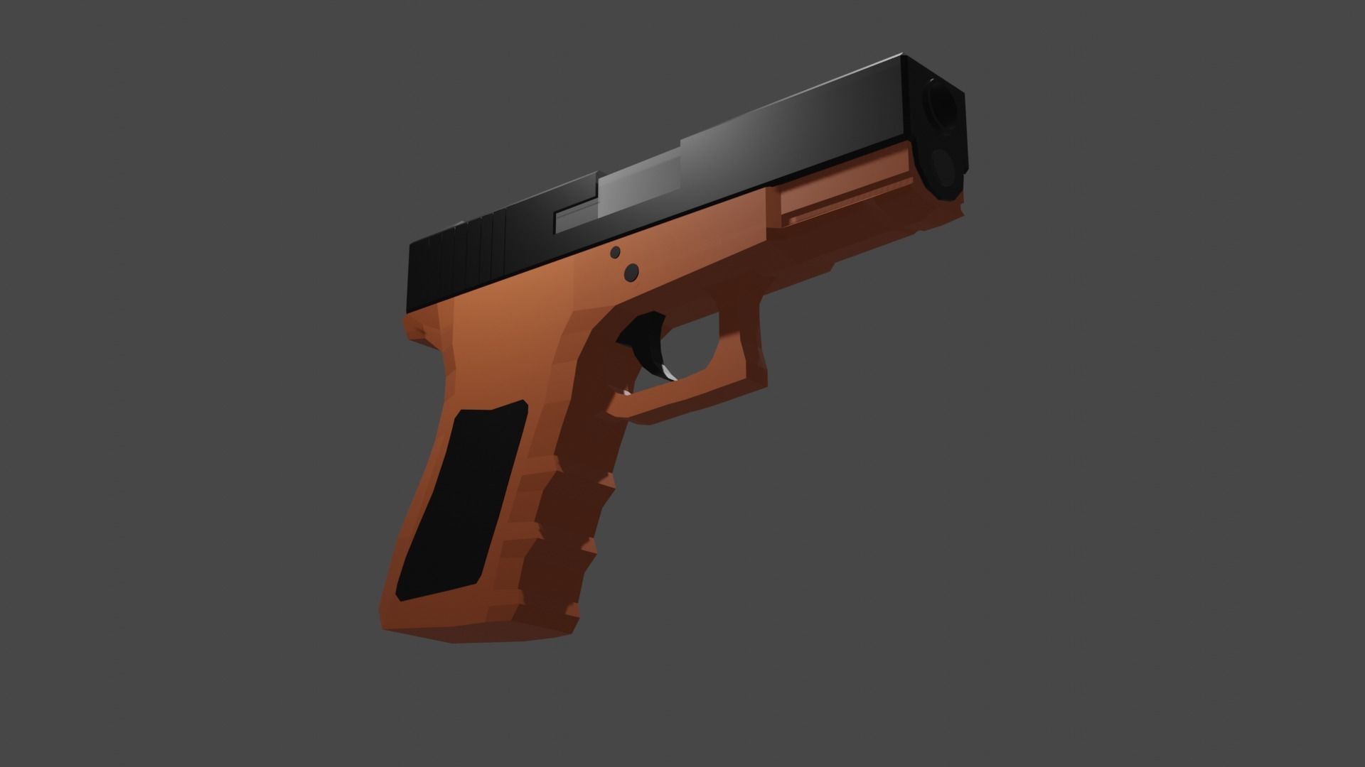 Low Poly Glock Tan free VR / AR / low-poly 3D model rigged | CGTrader