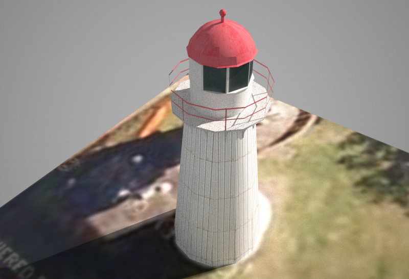 The Old Caloundra Lighthouse Low poly 3D model | CGTrader