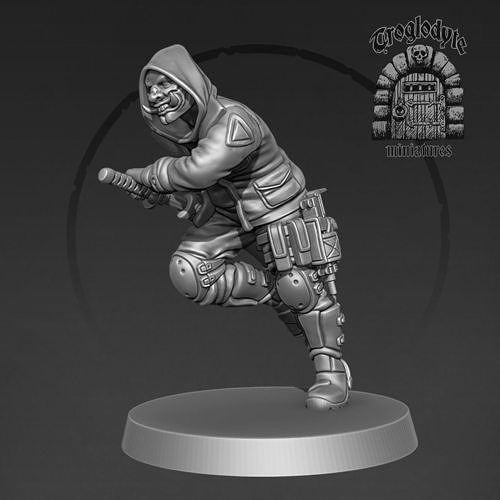 Cyber samurai 3D model 3D printable | CGTrader