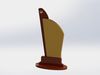 Plaque Model Set golden trophy 3D model | CGTrader