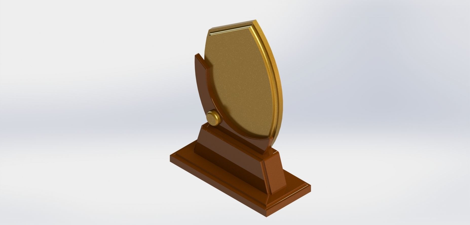 Plaque Model Set golden trophy 3D model | CGTrader