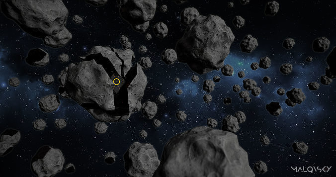 Disguised Asteroid Enemy Game Model free VR / AR / low-poly 3D model ...