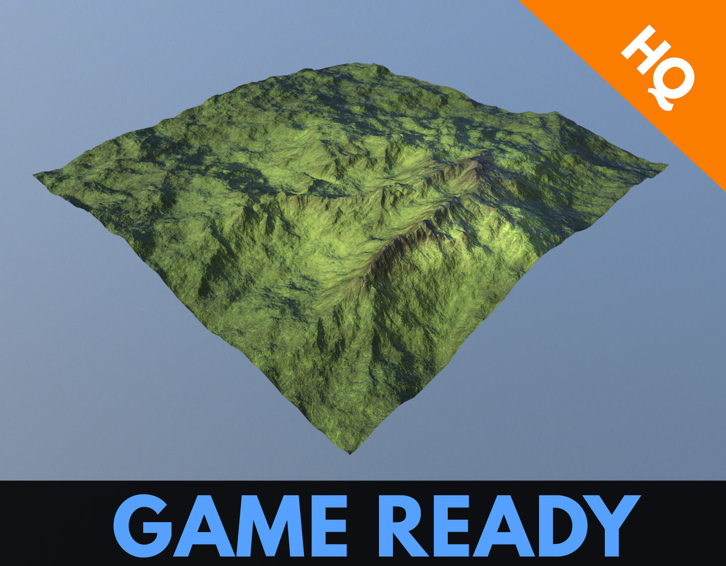 3D model Terrain Hills Landscape Mountain Environment Highlands PBR 07 ...