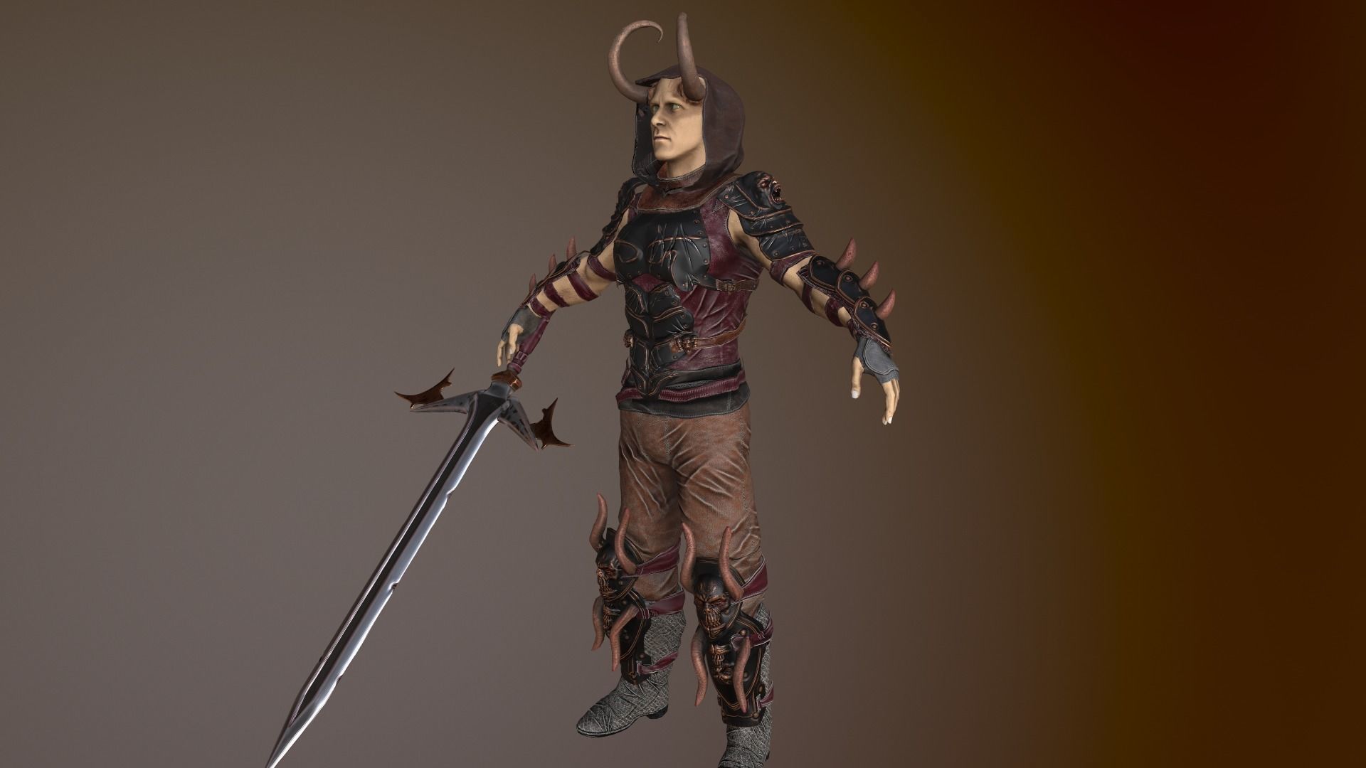 3D model Fallen Druid VR / AR / low-poly rigged animated | CGTrader