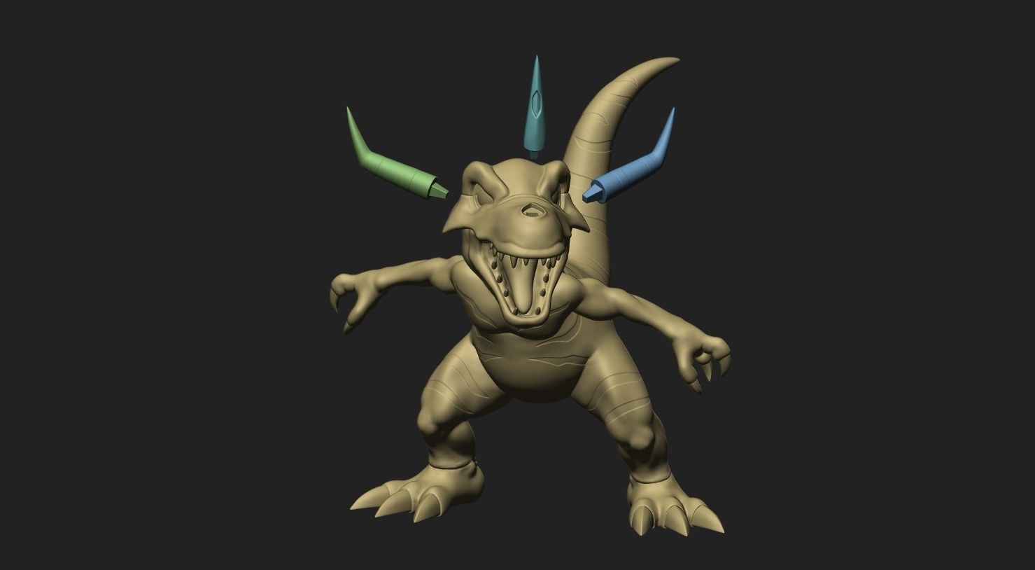 Digimon - Greymon 3D Printing Model 3D model 3D printable | CGTrader