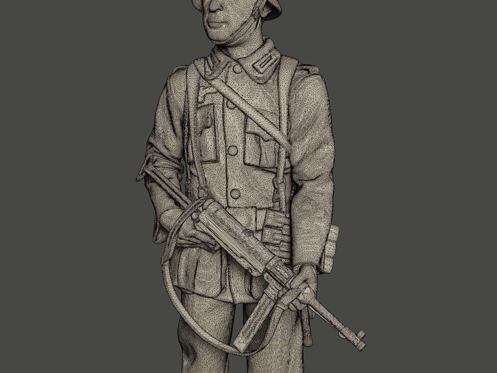 German soldier ww2 Stand Guard G2 3D model 3D printable | CGTrader