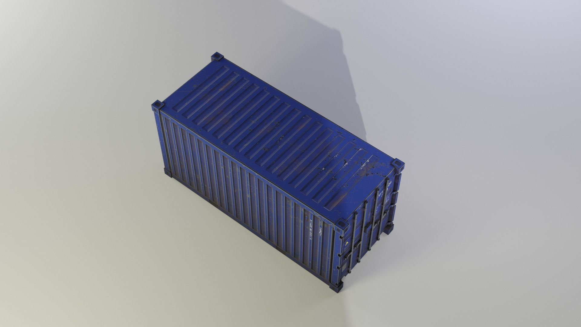 3D model 20ft Shipping Container Low-poly VR / AR / low-poly | CGTrader