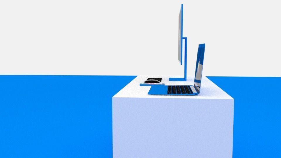 My desktop - concept art 3D model | CGTrader