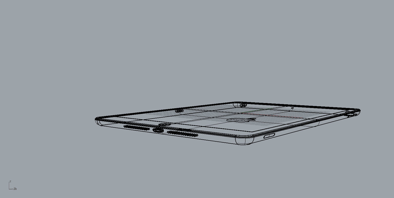 3D model apple 2019 new ipad space silver 3D model 3D print model VR ...
