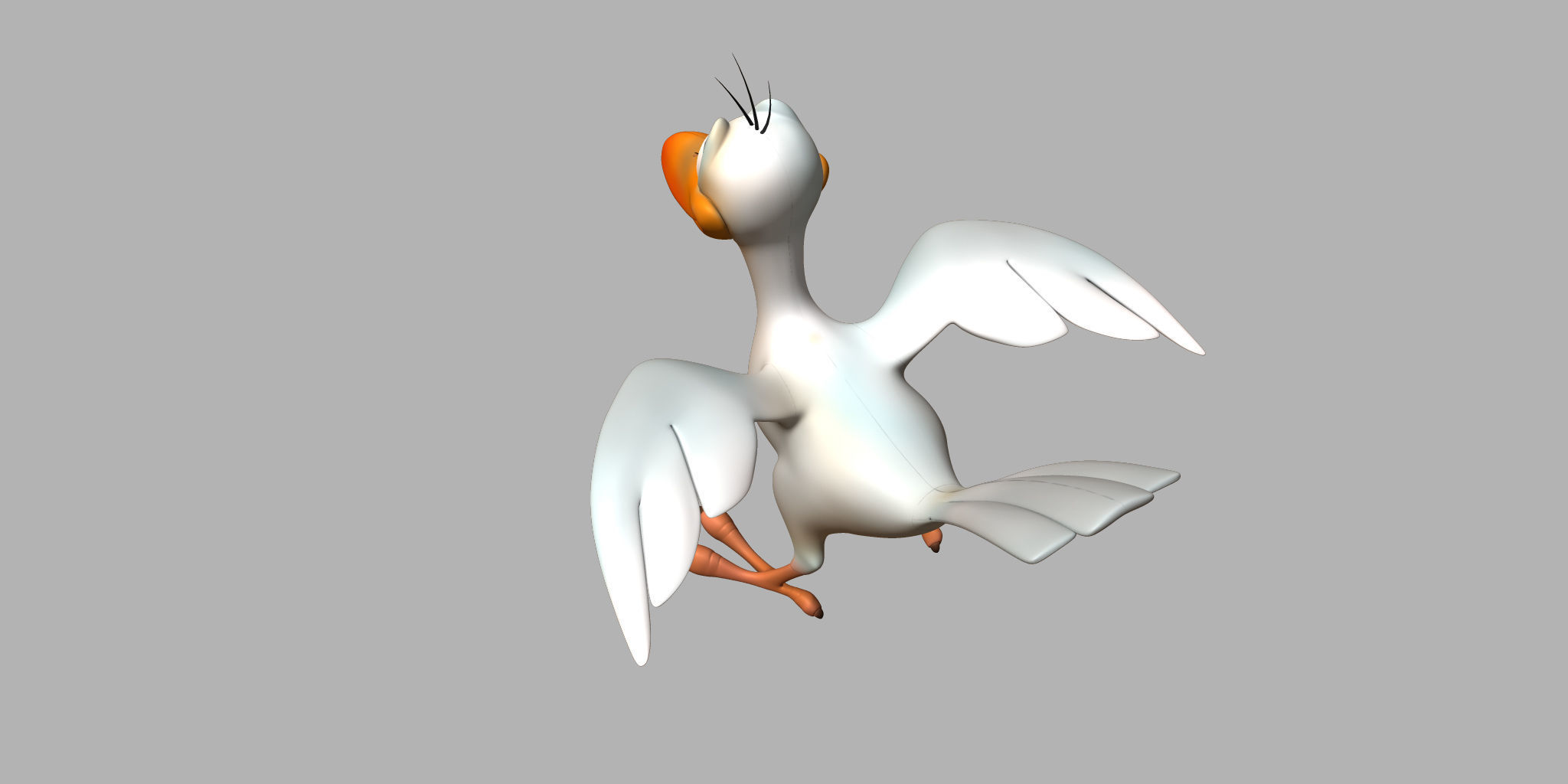 cartoon bird 3d rigged model 3D model rigged | CGTrader