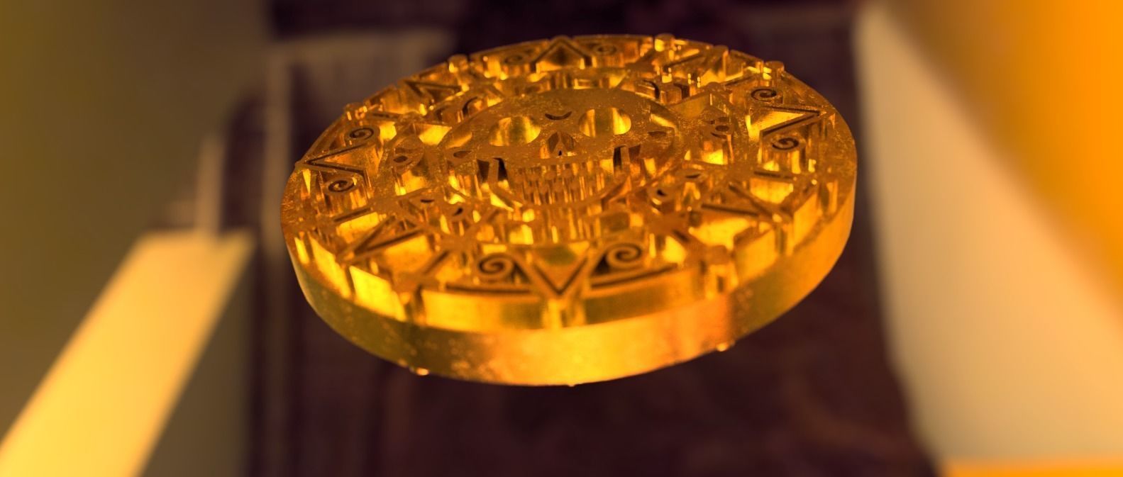 3D model Pirates of the Caribbean Cursed gold coin VR / AR / low-poly ...