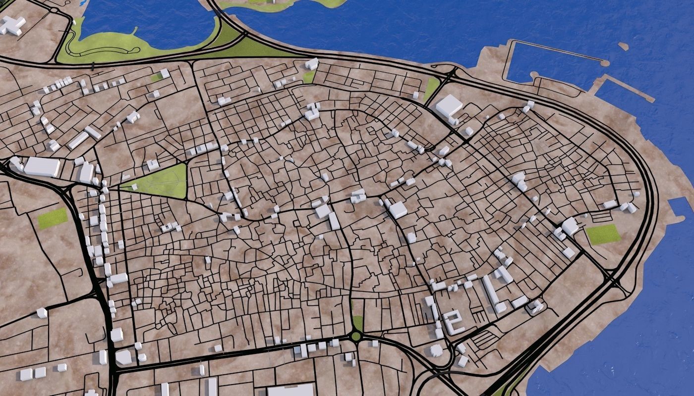 3D model Bahrain Full Manama City VR / AR / low-poly | CGTrader