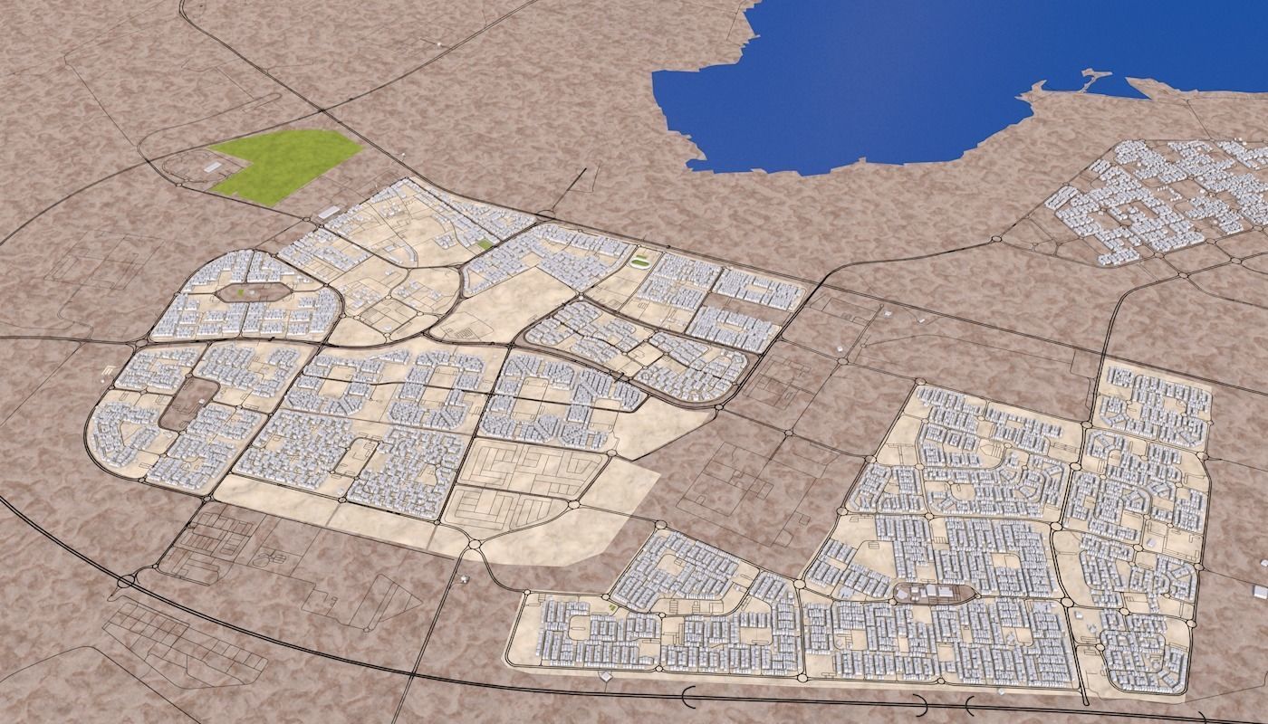 3D model Kuwait City entire Country VR / AR / low-poly | CGTrader