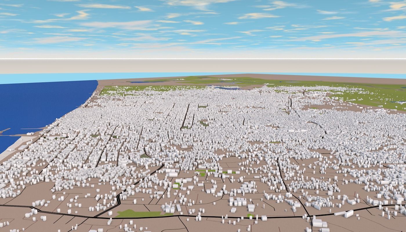 3D model Gaza City of Palestine VR / AR / low-poly | CGTrader