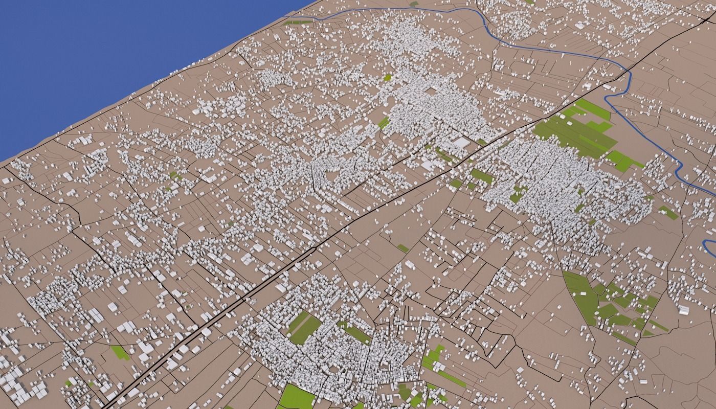 3D model Gaza City of Palestine VR / AR / low-poly | CGTrader