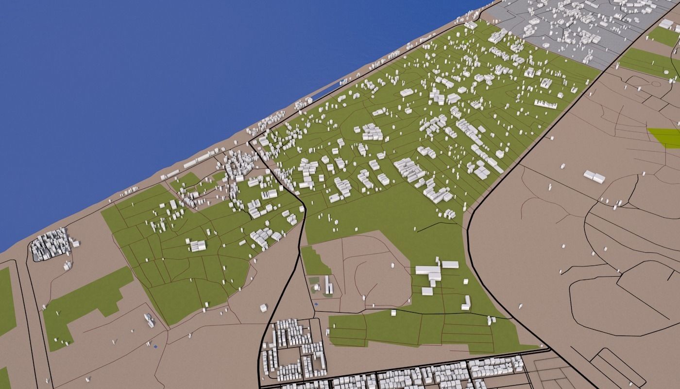 3D model Gaza City of Palestine VR / AR / low-poly | CGTrader