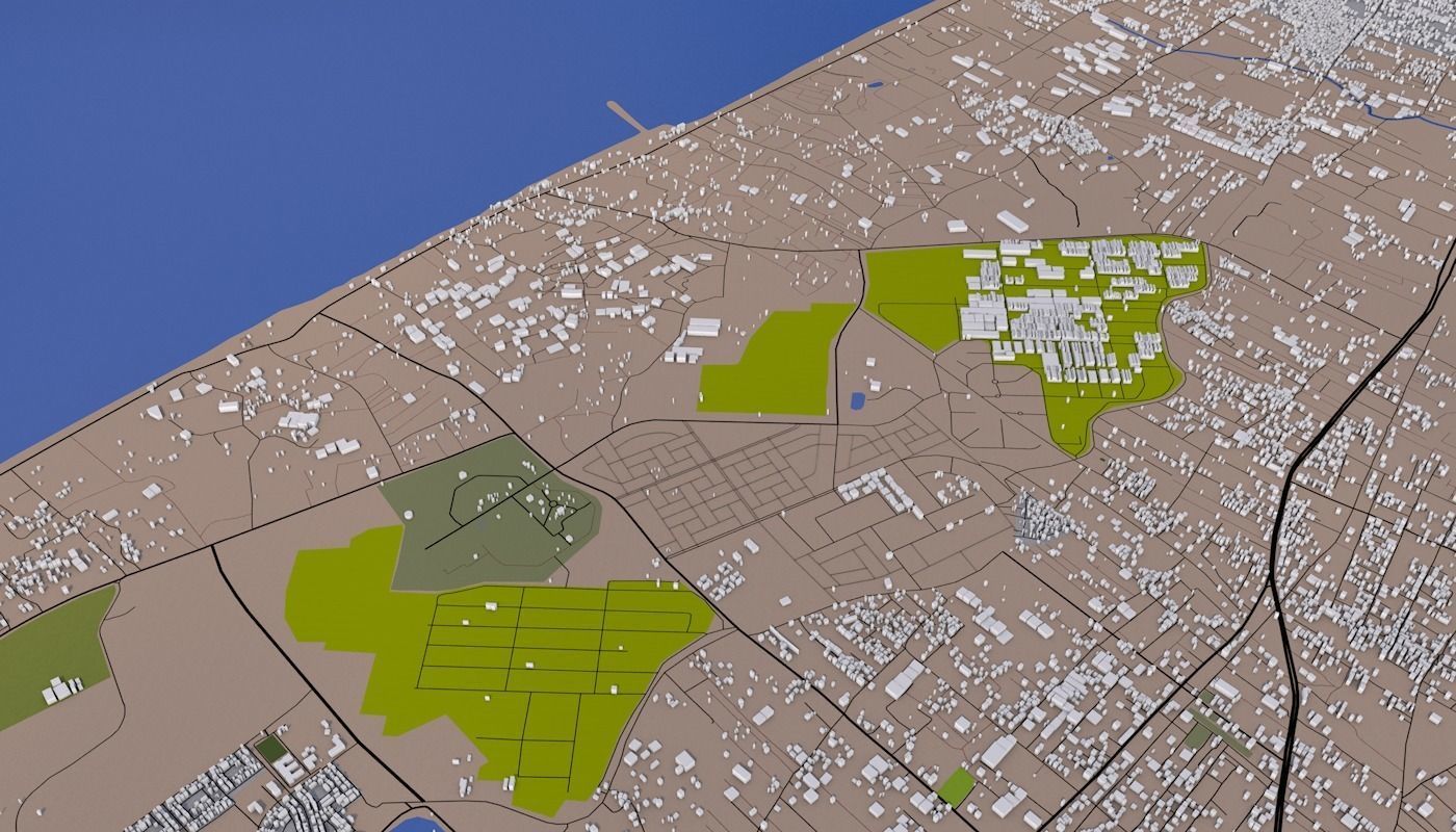3D model Gaza City of Palestine VR / AR / low-poly | CGTrader