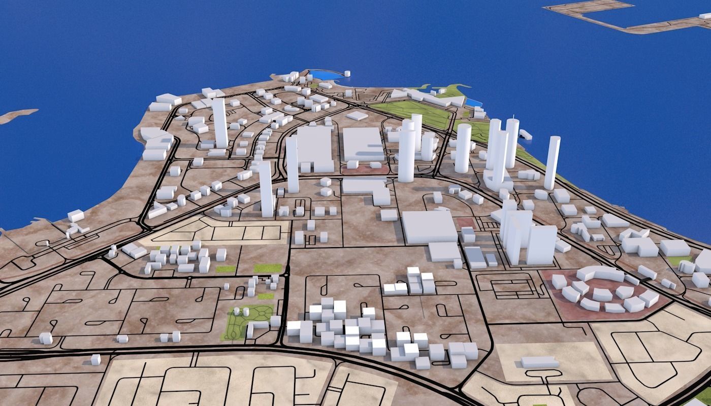 3D model Doha City Qatar VR / AR / low-poly | CGTrader