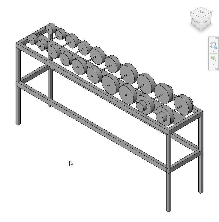 Gym tools set - Revit family 3D model | CGTrader