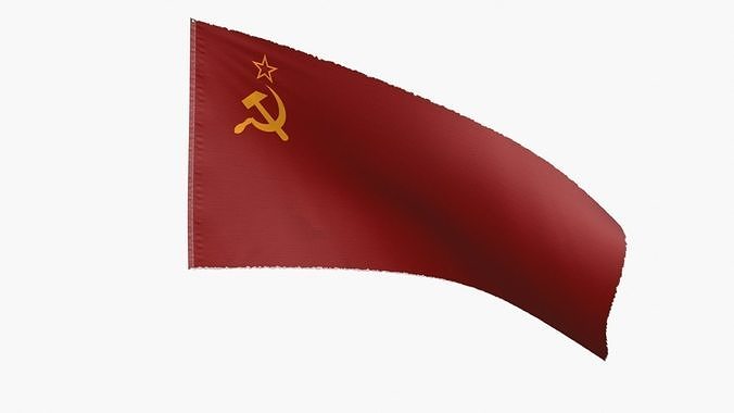 3D model Soviet Union Flag VR / AR / low-poly rigged animated | CGTrader