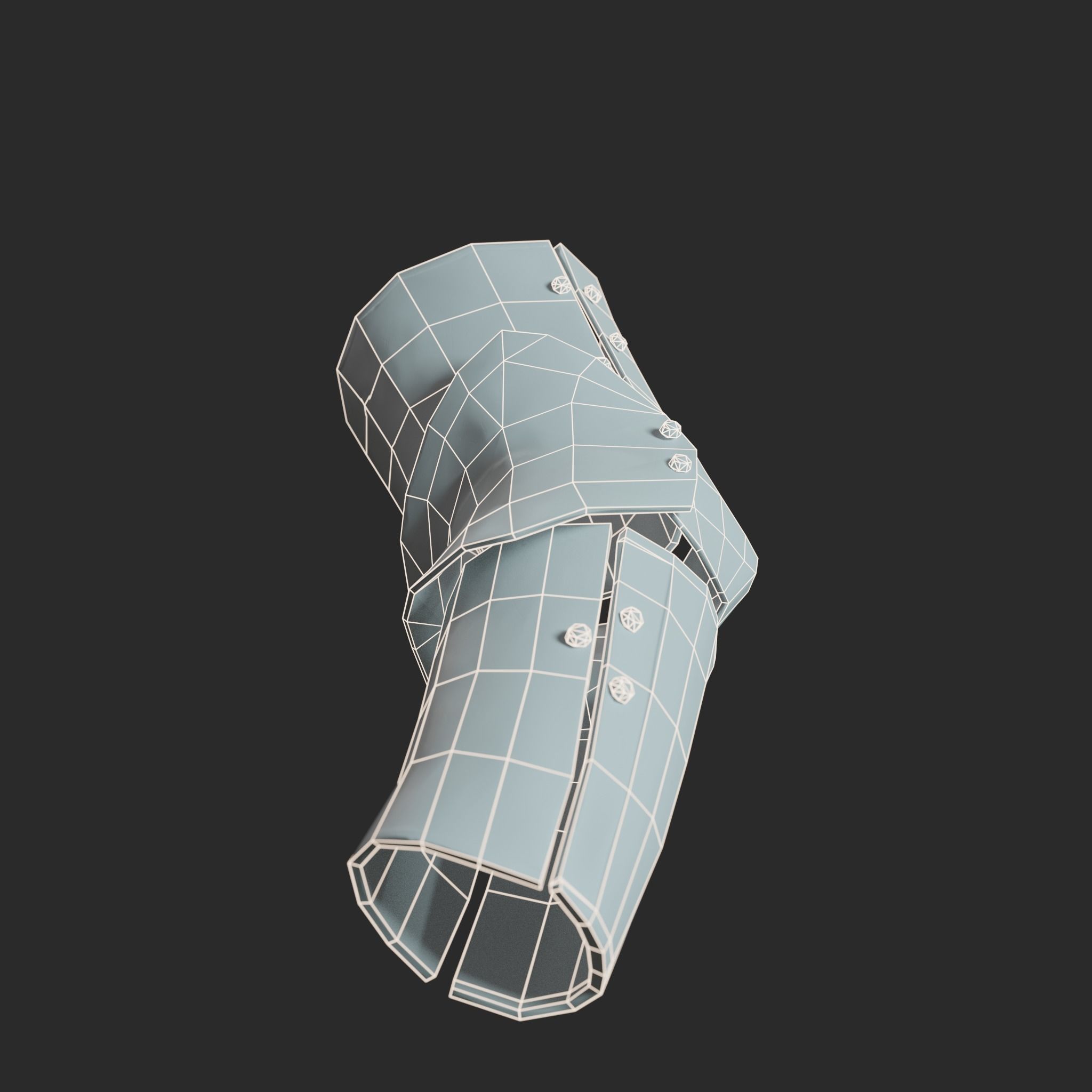 3D model Medieval armor parts 001 - arm VR / AR / low-poly | CGTrader