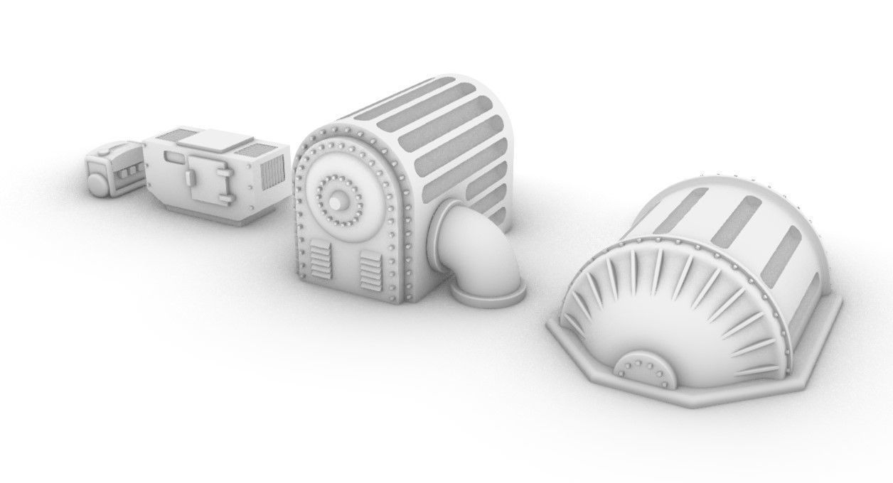Power generators Pack 3D model 3D printable | CGTrader