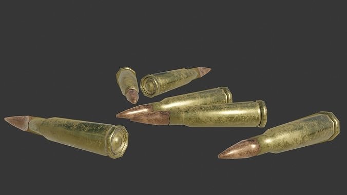 3D model Rifle ammo bullet VR / AR / low-poly | CGTrader
