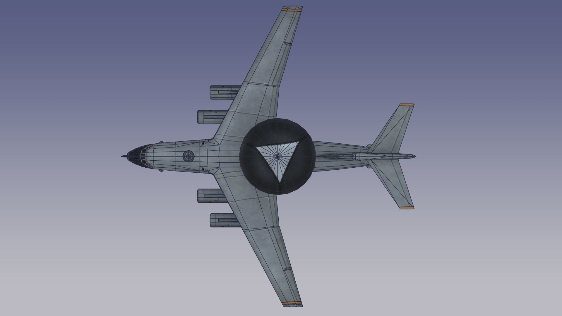 3D model Russian A50-AWACS VR / AR / low-poly | CGTrader