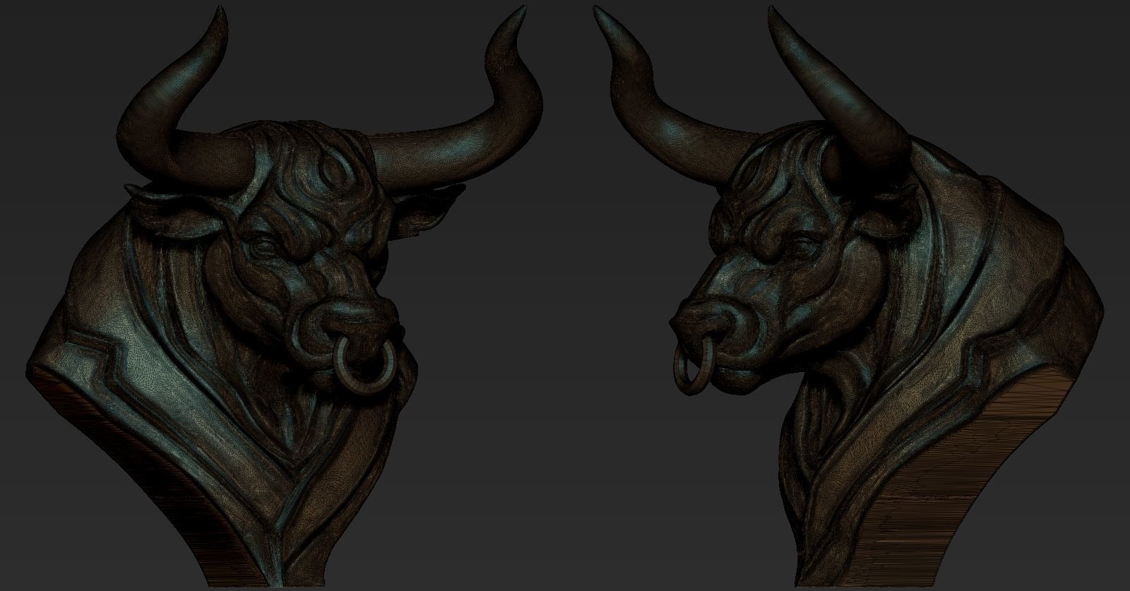 Toros Portrait 3D model 3D printable | CGTrader